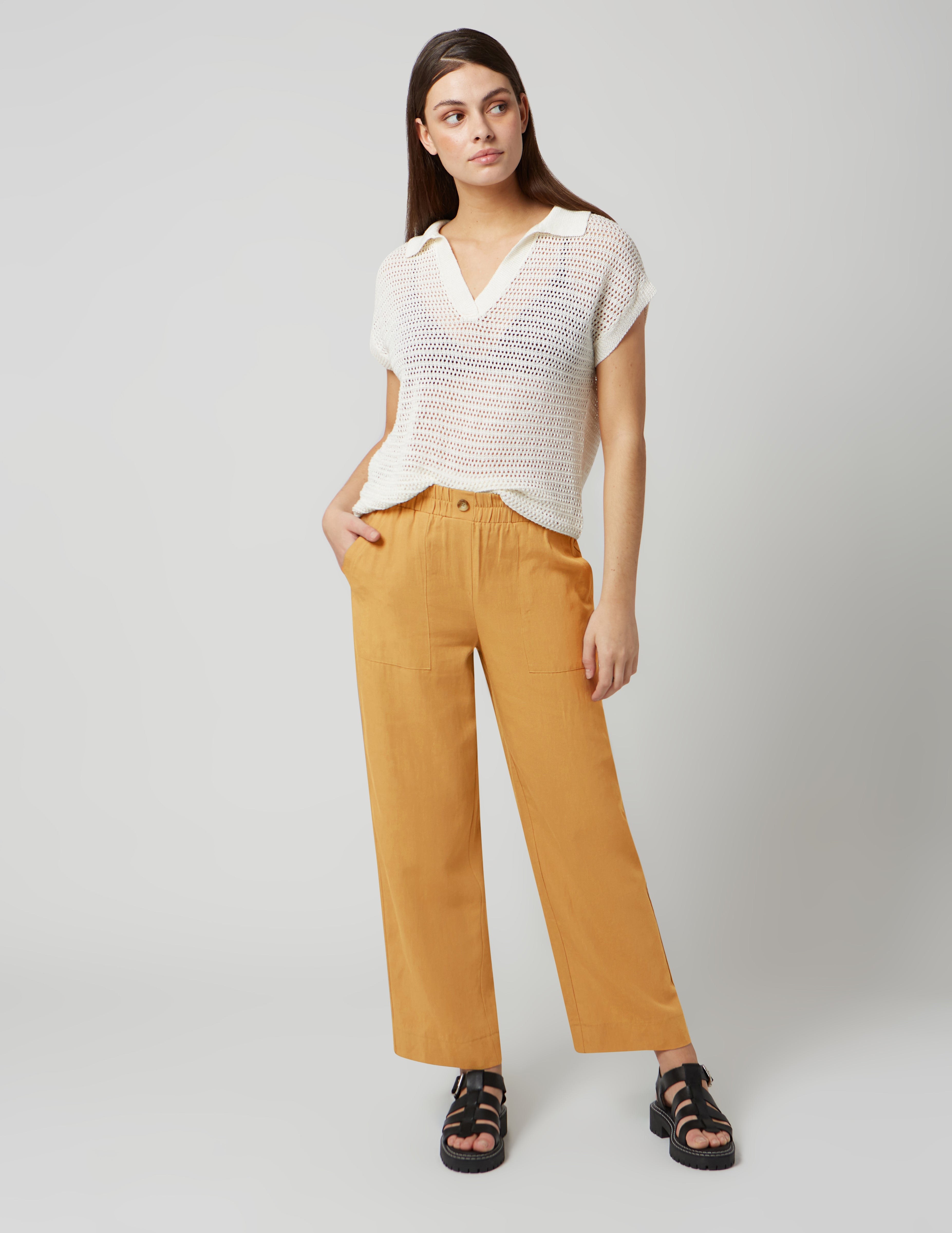 NELSON linen pants to travel in comfort - travel wear — FIG Clothing
